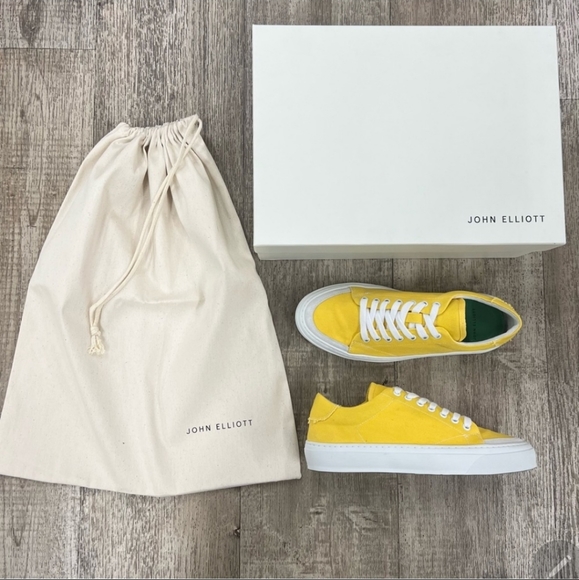 John Elliott | Shoes | Nib John Elliott Haze Canvas Low In Canary | Poshmark
